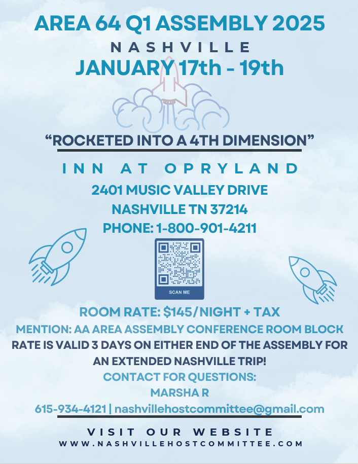 Area 64 Assembly of Alcoholics Anonymous – Official website for Area 64 ...