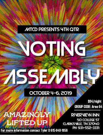 Area 64 – 4Th Quarter “Voting ” Assembly – Area 64 Assembly of ...