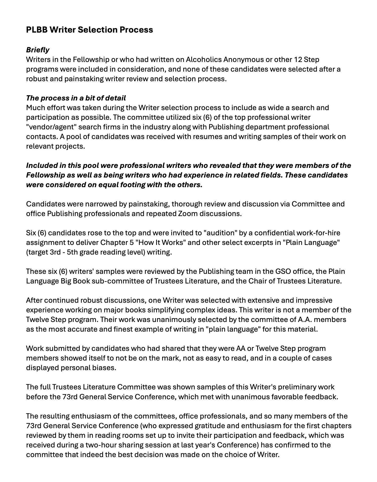 PLBB Info Session and FAQ – Hosted by Area 64 – Area 64 Assembly of ...